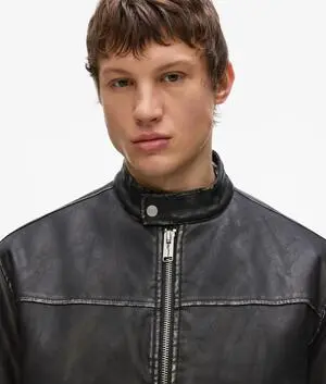 KL JEANS Jeans Faux Leather Biker Jacket