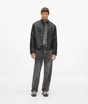 KL JEANS Jeans Faux Leather Biker Jacket