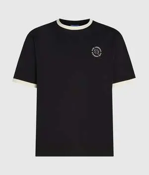Karl Lagerfeld Ikon Circle Logo T-shirt - Black