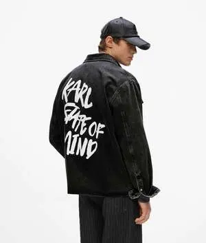 KL JEANS Karl Quote Denim Overshirt