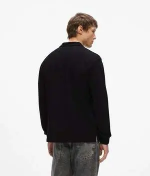 KL JEANS Long-sleeved Logo Polo Shirt