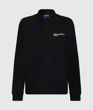 KL JEANS Long-sleeved Logo Polo Shirt