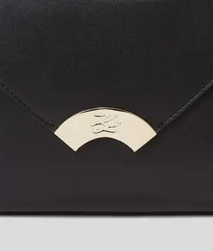 Karl Lagerfeld Kl Studio Crossbody Bag In Leather With Gold-toned Hardware