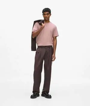 Karl Lagerfeld Monogram Modal Blend T-shirt - Woodrose