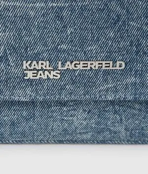 KL JEANS Denim Chain Top Handle Bag