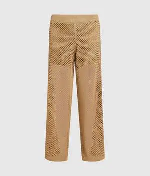 Karl Lagerfeld Crochet Knit Wide-leg Pants