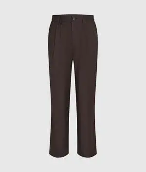 Karl Lagerfeld Straight Leg Wool Blend Pants