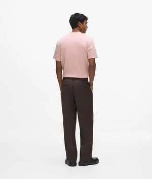 Karl Lagerfeld Straight Leg Wool Blend Pants