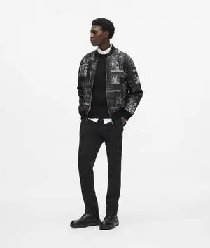 Karl Lagerfeld Reversible Maison De Karl Bomber Jacket