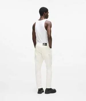 Karl Lagerfeld Tapered Jeans - White Denim