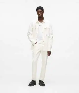 Karl Lagerfeld Tapered Jeans - White Denim