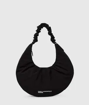 KL JEANS Jeans Gathered Hobo Bag - Black