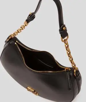 Karl Lagerfeld K/autograph Moon Shoulder Bag - Black