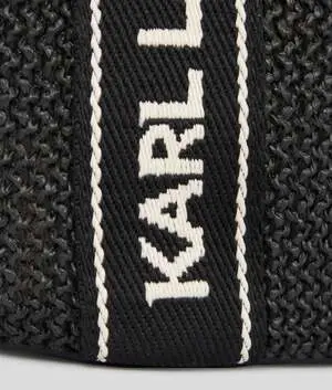 Karl Lagerfeld Logo Woven Tote Bag