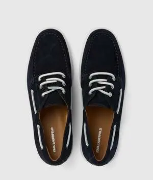 Karl Lagerfeld Suede Kori Boat Shoes