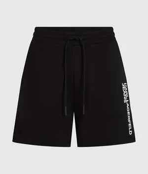 KL JEANS Jeans Logo Sweat Shorts - Black