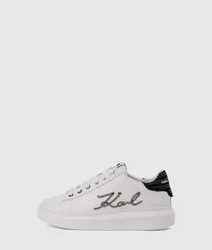 Karl Lagerfeld Kapri Bouclé Sneakers - White