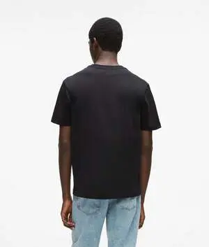 KL JEANS Stripe Logo T-shirt - Black