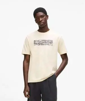 KL JEANS Stripe Logo T-shirt - Whitecap Grey