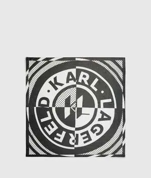 Karl Lagerfeld K/circle Modal Scarf - Black/white