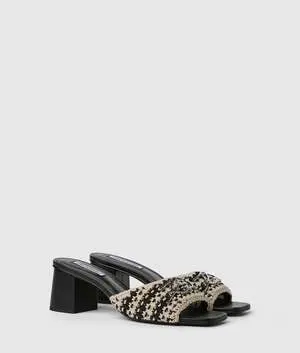 Karl Lagerfeld Plaza Ii Crochet Heeled Sandals