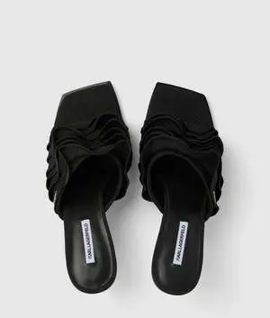 Karl Lagerfeld Karmel Ruche Heeled Sandals