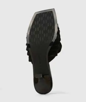Karl Lagerfeld Karmel Ruche Heeled Sandals