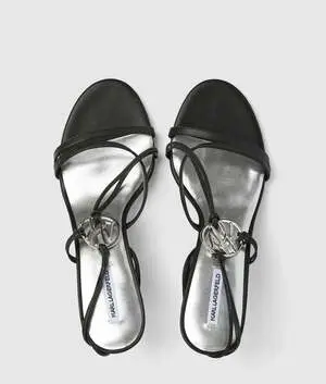 Karl Lagerfeld Sienna Cord Heeled Sandals