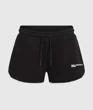 KL JEANS Jeans Logo Sweat Shorts - Black