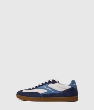 KL JEANS Jeans Kandidate Mixed-material Lace-up Sneakers - Navy