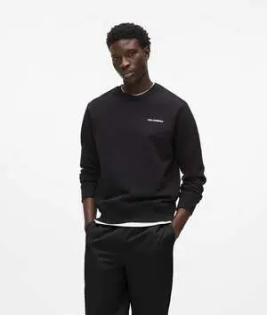 Karl Lagerfeld Rue St-guillaume Crewneck Sweatshirt - Black