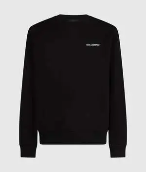 Karl Lagerfeld Rue St-guillaume Crewneck Sweatshirt - Black