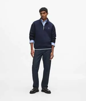 Karl Lagerfeld Ikon Half Zip Sweatshirt - Peacoat