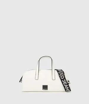 KL JEANS Jeans Box Logo Bowling Bag - Egret