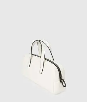 KL JEANS Jeans Box Logo Bowling Bag - Egret