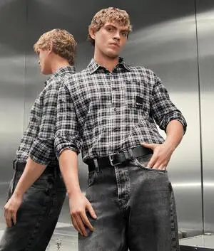 KL JEANS Cracked Leather Belt