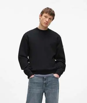KL JEANS Jeans Crew Neck Sweatshirt - Black