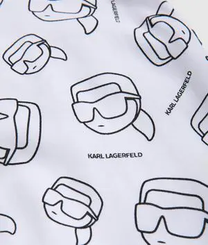 Karl Lagerfeld Ikon Print Three-piece Baby Set