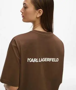 Karl Lagerfeld Karl Lagerfeld Logo T-Shirt Chestnut