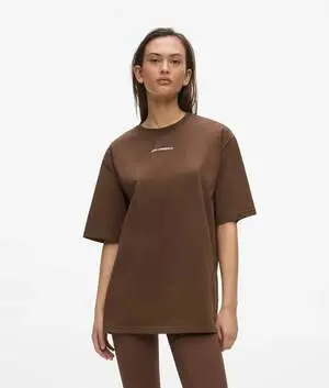 Karl Lagerfeld Logo T-shirt - Chestnut