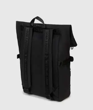 KL JEANS Jeans Coated Roll-top Backpack With Graphic Artwork