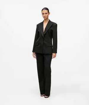 Karl Lagerfeld X Amber Valletta Structured Suit Pants