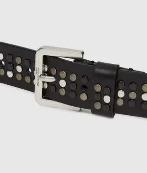 KL JEANS Leather Studded Belt