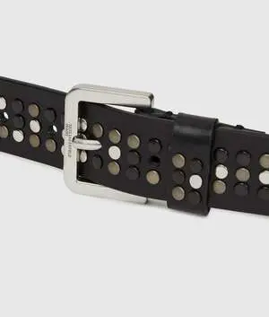 KL JEANS Leather Studded Belt