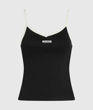 Karl Lagerfeld Monochrome Loungewear Tank Top