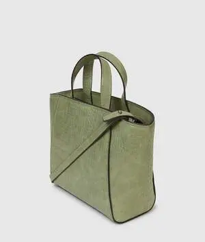 KL JEANS Croco Mini Tote Bag
