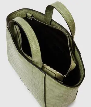 KL JEANS Jeans Croco Effect Mini Tote Bag