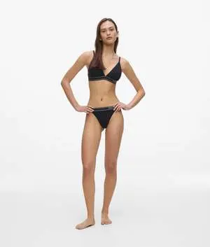 Karl Lagerfeld Piped Triangle Bralette