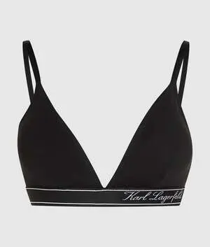 Karl Lagerfeld Piped Triangle Bralette