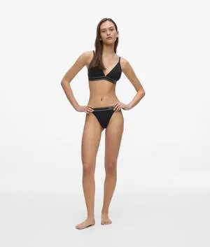 Karl Lagerfeld Piped Triangle Bralette
